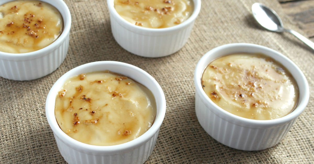 Crème brûlée végé à l’érable – La Boite à Grains