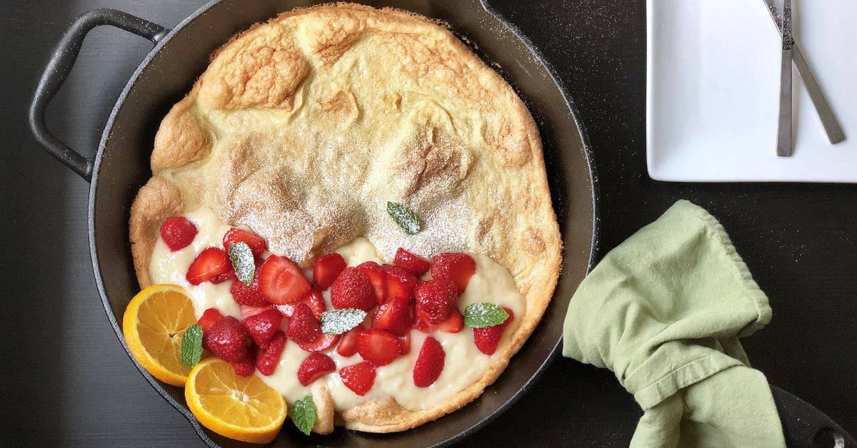Crêpe Dutch Baby aux Fraises du Québec – La Boite à Grains