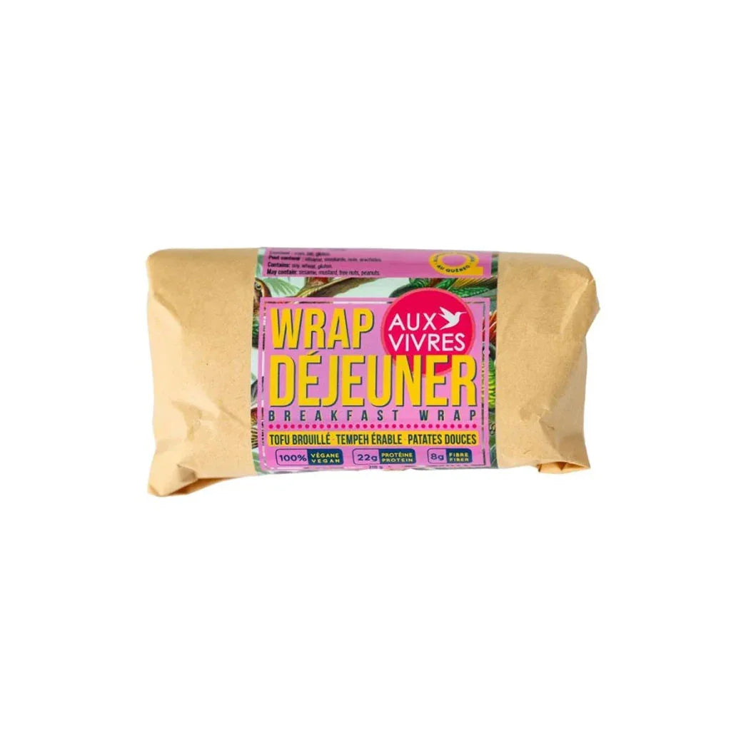Wrap Breakfast Scrambled Tofu Tempeh Maple Sweet Potato – La Boite à Grains