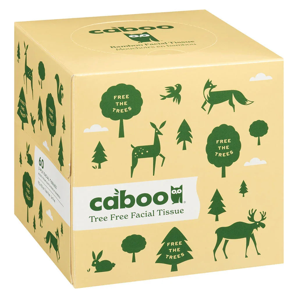 Bamboo Facial Tissues 3 Thicknesses (Box of 60) – La Boite à Grains