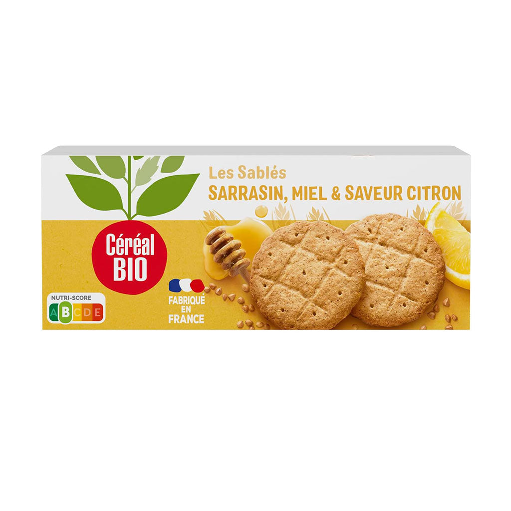 Biscuits Sablés Sarrasin Miel & Saveur Citron Biologique – La Boite à ...