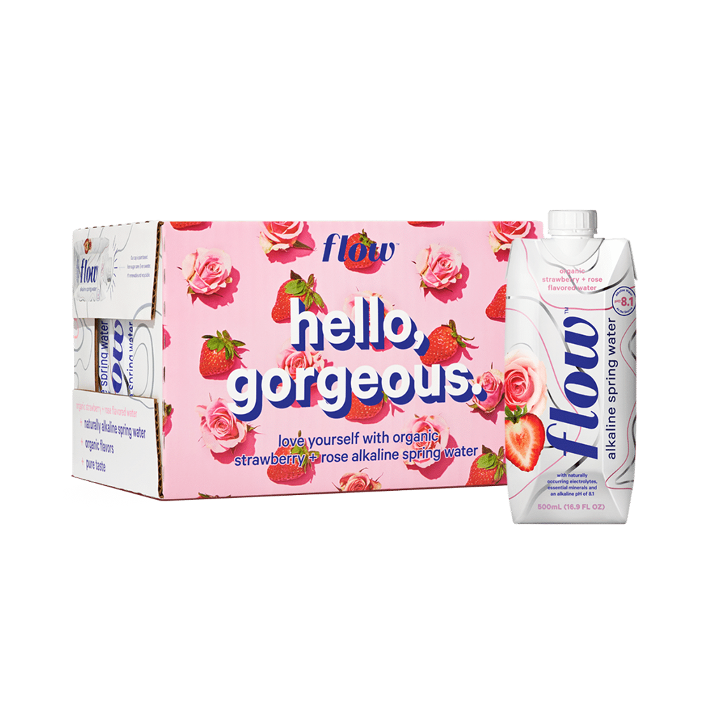 Eau de Source Alcaline Fraise Rose Biologique (Caisse de 12) – La Boite ...