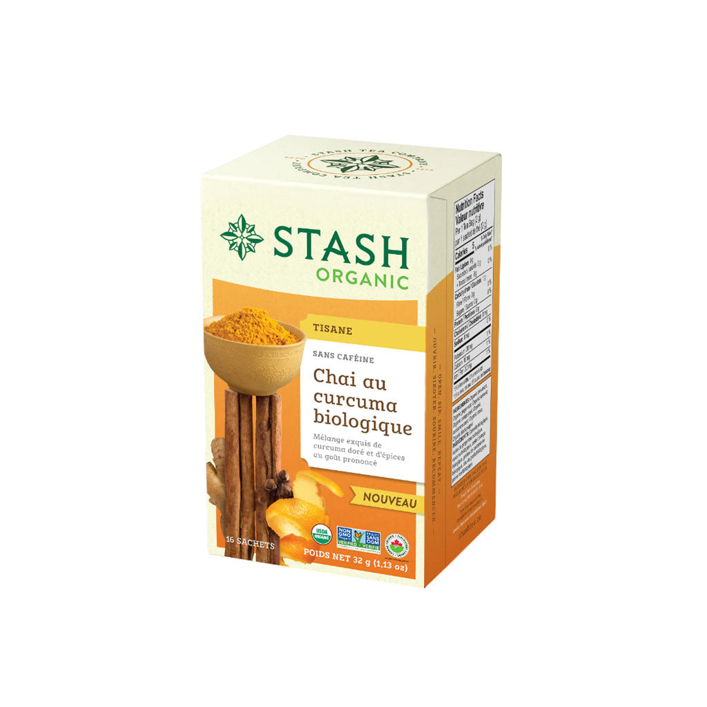 Organic Turmeric Chai Herbal Tea – La Boite à Grains